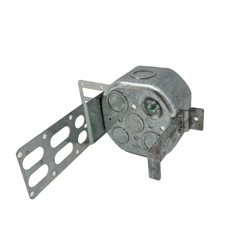 4" Octagon Box 2-1/8" Deep, 21 Cu.Inch, offset for 2x1/2" drywall : SM