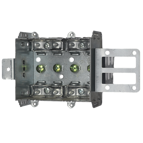 Steel Stud Two Gang Box 3" x 3 3/4" x 2 1/2", 25 Cu. Inch